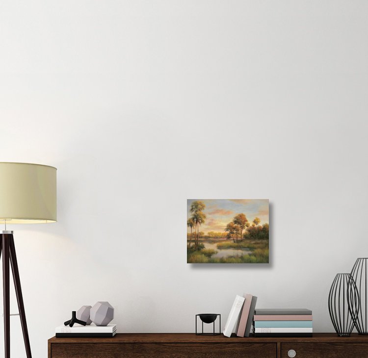 East Urban Home " River Cove With Palms II " by R Rutley | Wayfair