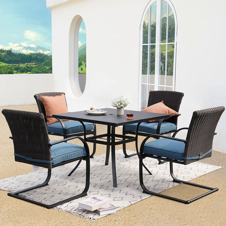 Winston Porter Googins 5 - Piece Extendable Dining Set & Reviews | Wayfair
