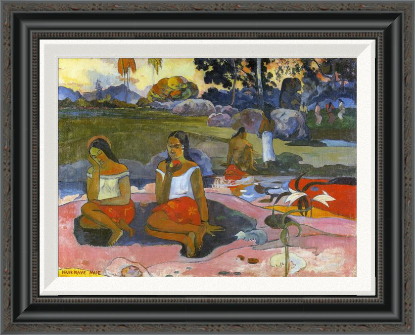 Global Gallery Nave Nave Moe by Paul Gauguin - Picture Frame Print on ...