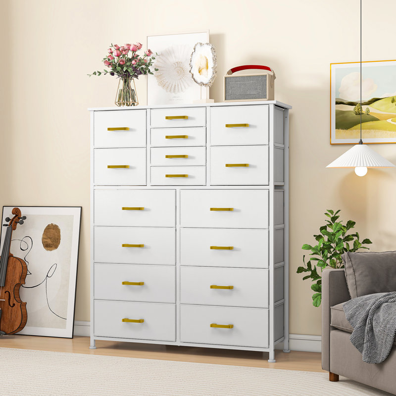 17 Stories Kelsea 16 - Drawer Dresser, Chest of Drawers,Tall Dresser ...