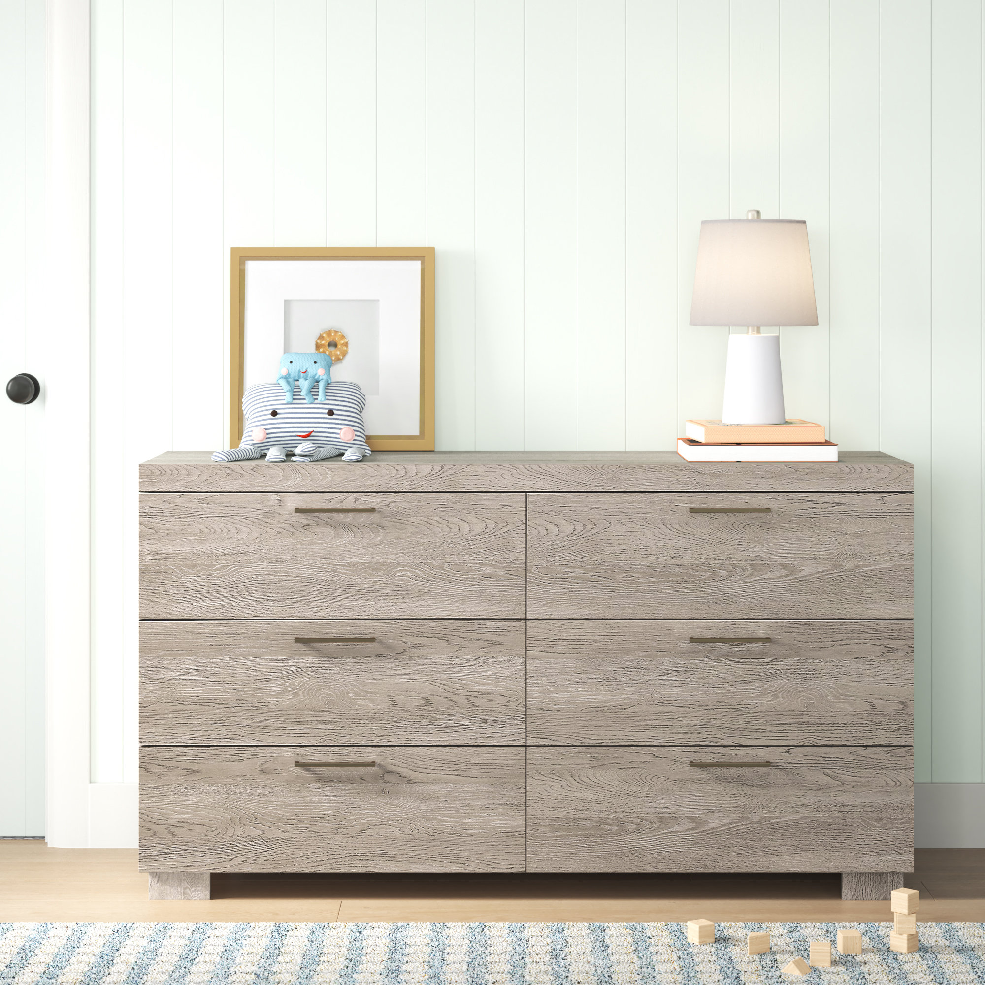 Sand & Stable™ Zephyr 6 Drawer Double Dresser & Reviews | Wayfair