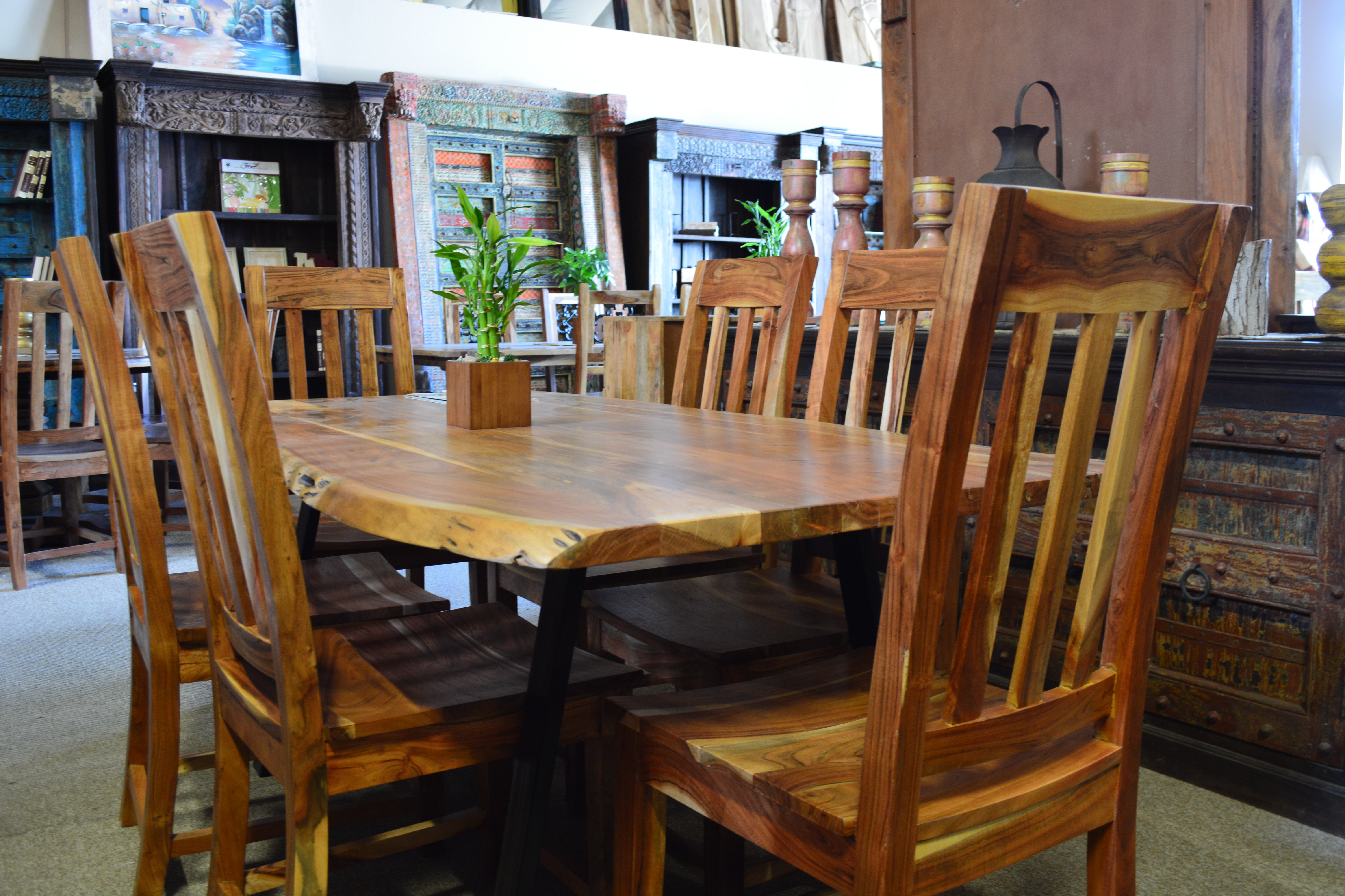 Union Rustic Caputo Double Pedestal Dining Table & Reviews | Wayfair