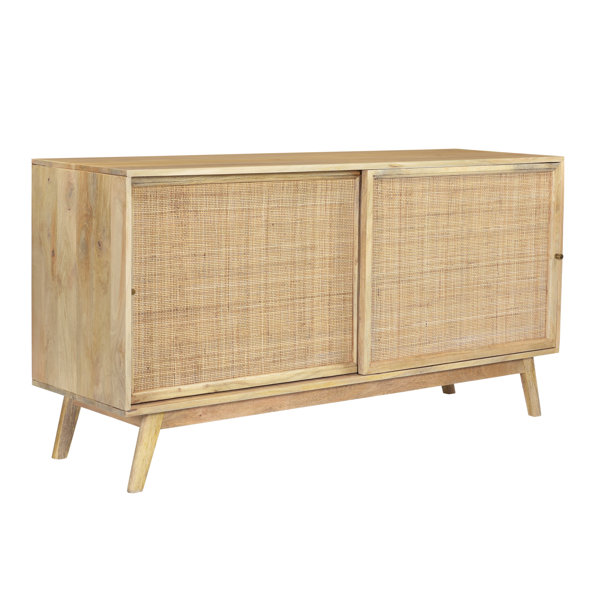 Bay Isle Home Shriya 150 Cm Wide Mango Wood Credenza | Wayfair.co.uk