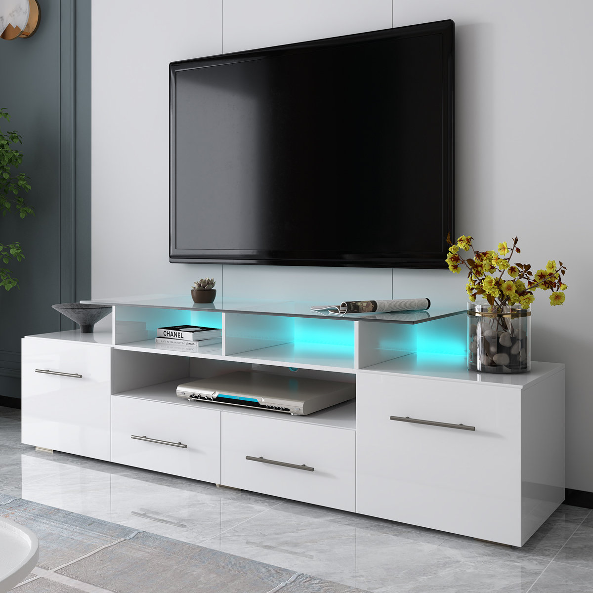 Orren Ellis Ulrey Entertainment Center for TVs up to 70" & Reviews ...