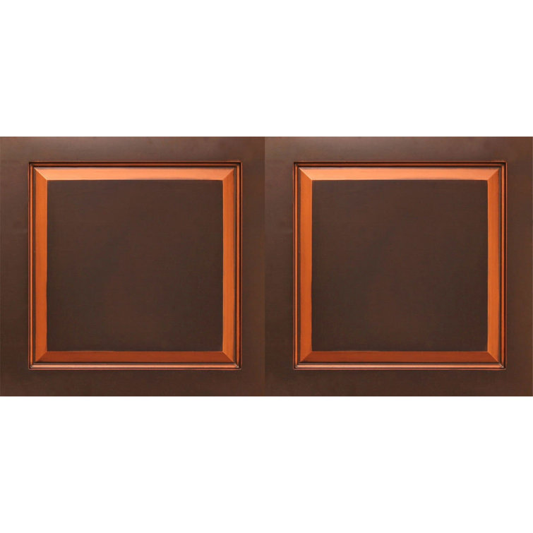 FromPlainToBeautifulInHours Raised Panel Drop-In PVC Ceiling Tile ...