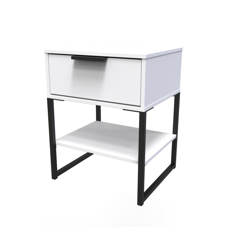 Ebern Designs Diego Double Open Unit in Black Ash | Wayfair.co.uk