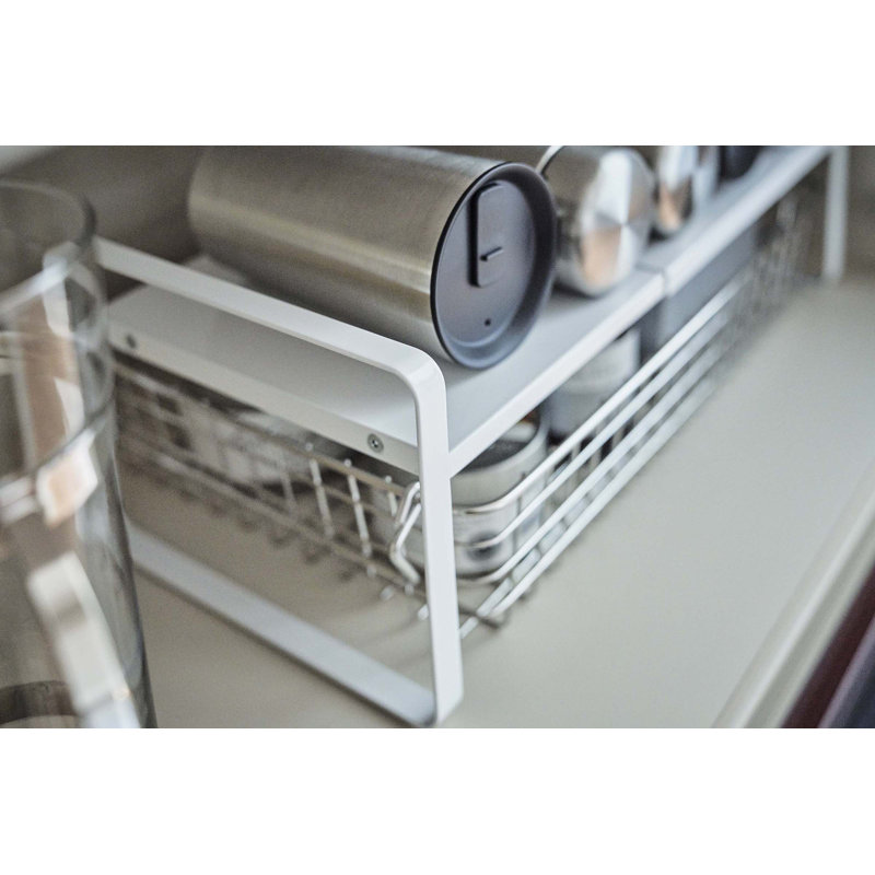 Yamazaki USA Yamazaki Home Steel Kitchen 2 Tiered Shelf Rack ...