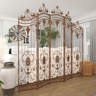 Astoria Grand Metal Hinged Foldable Arched Partition 5 Panel Partition ...