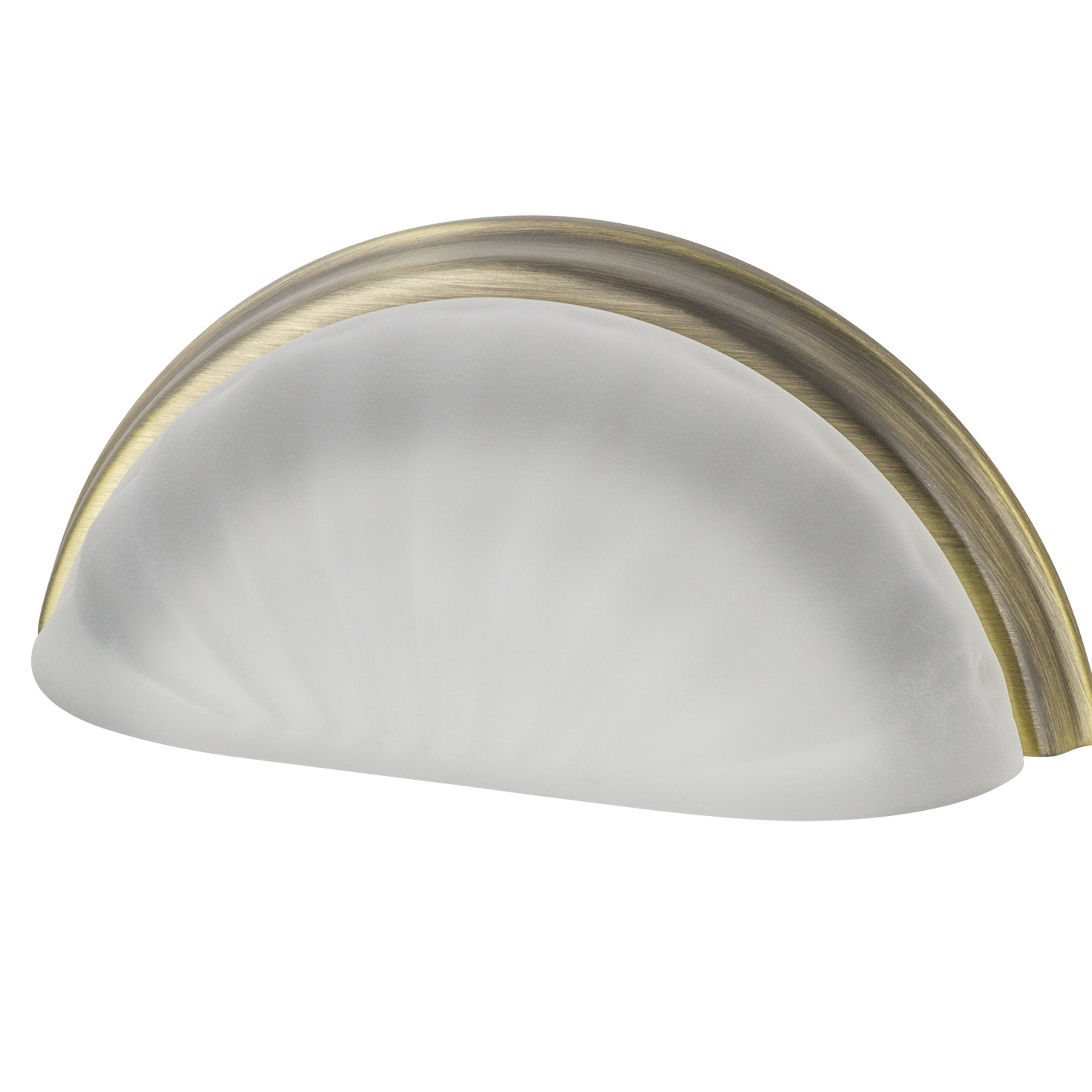 Nostalgic Warehouse Cup Pull Crystal Frosted Fluted 3" on Center | Wayfair