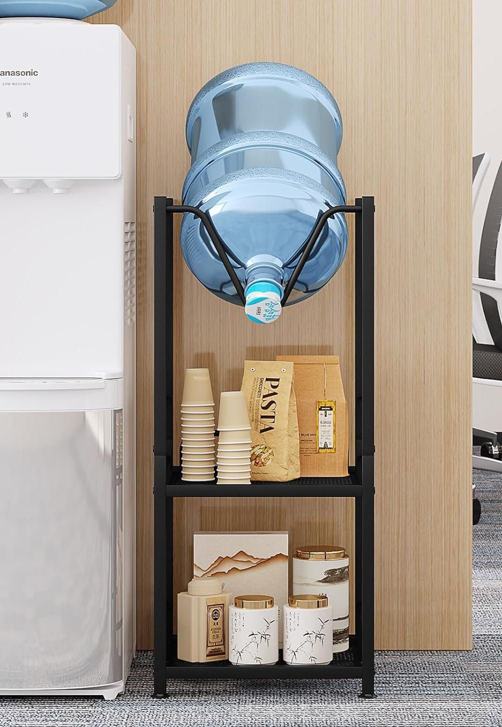 Ebern Designs 5 Gallon Water Jug Holder Bottle Organizer 3-Tiers Water ...