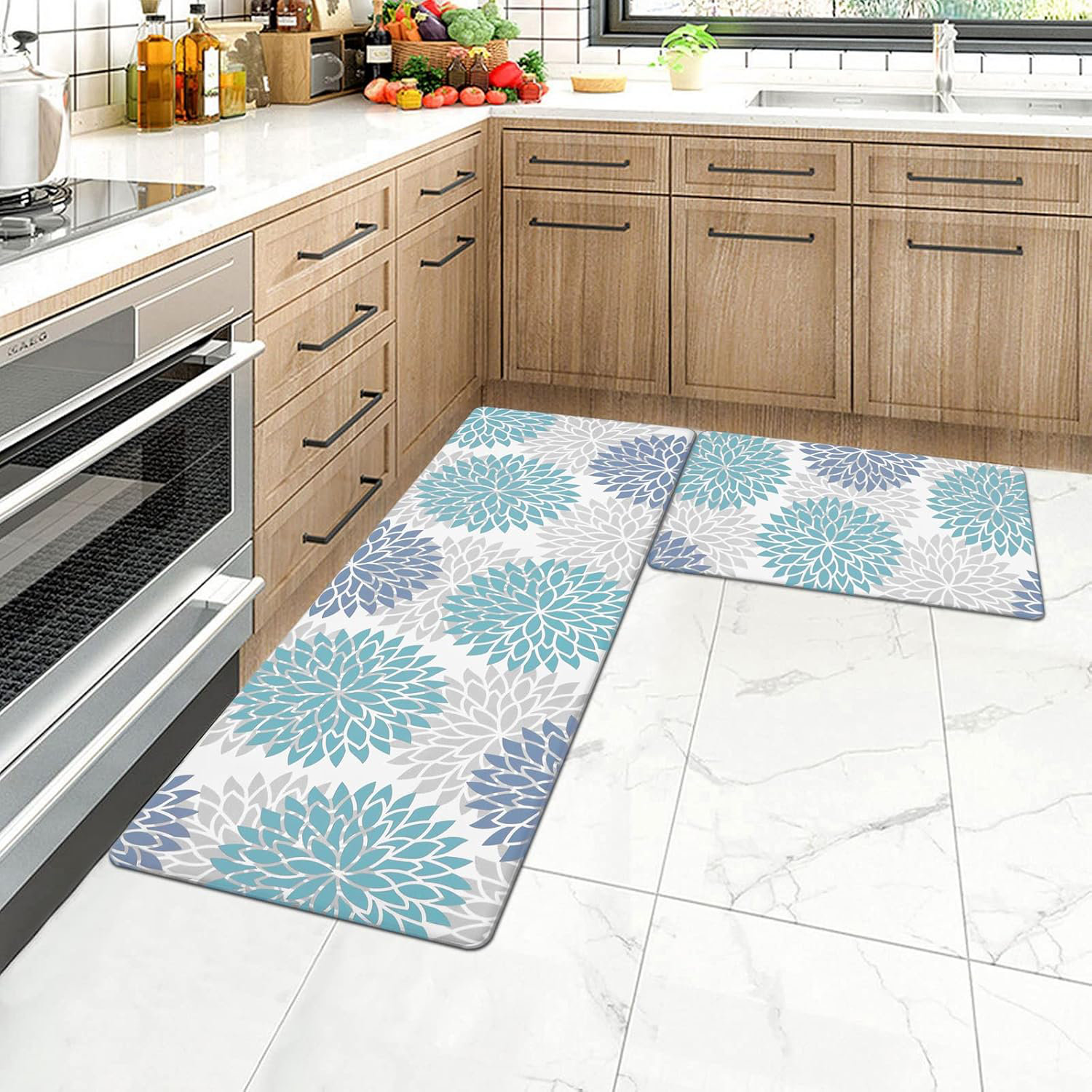Lark Manor™ Kitchen Rug Sets 2 Piece Non Slip Kitchen Mats | Wayfair