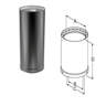 Dura Vent 6 Inch DVL Galvanized Steel Double Wall Stove Pipe, Black ...