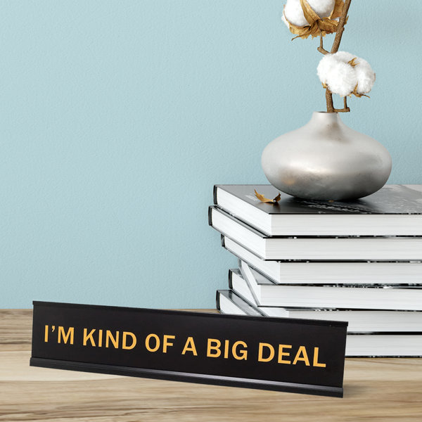 Designs ByLITA I'm Kind of a Big Deal Novelty Sign | Wayfair