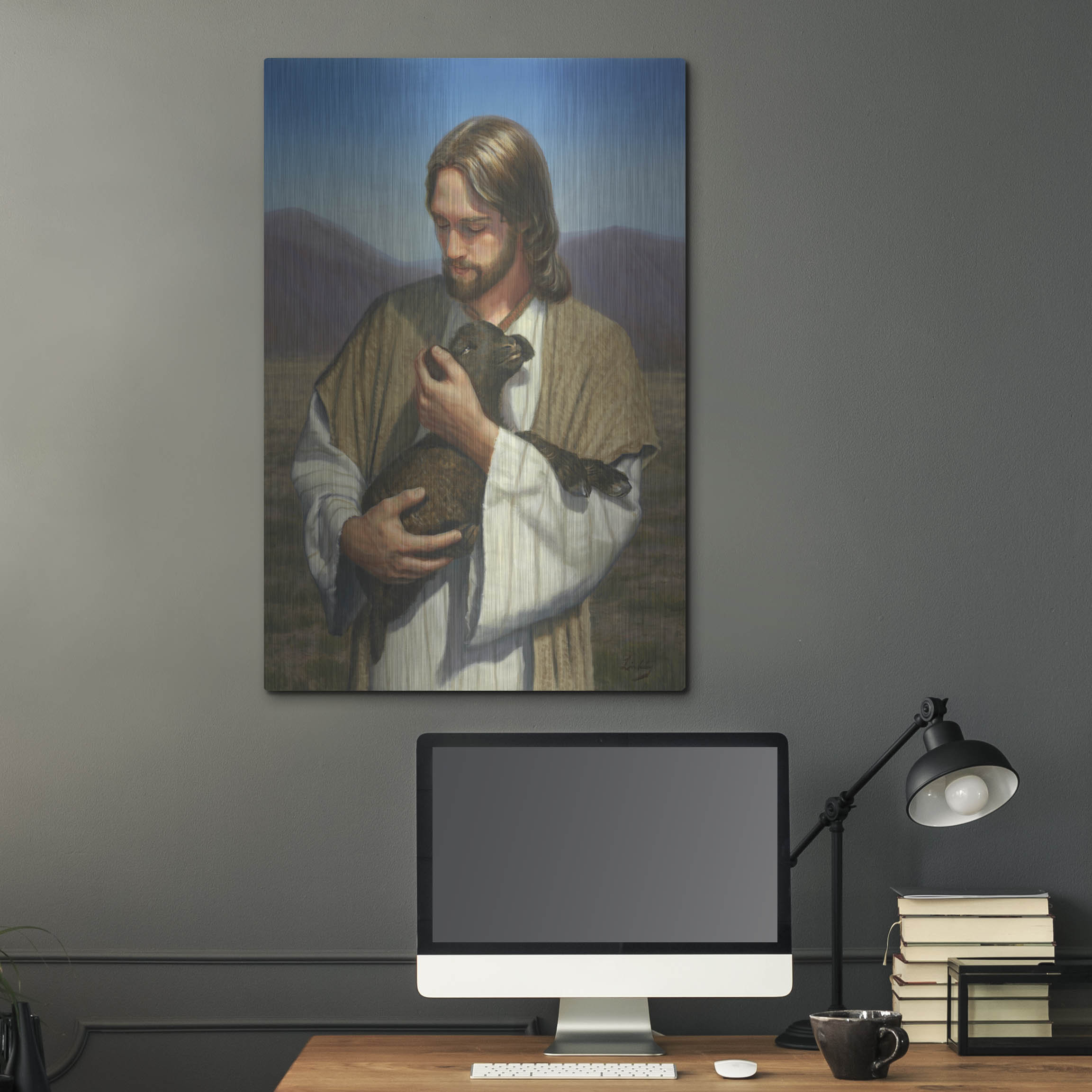 Astoria Grand 'The Lost Lamb' by David Lindsley, Metal Wall Art, 24"x36 ...