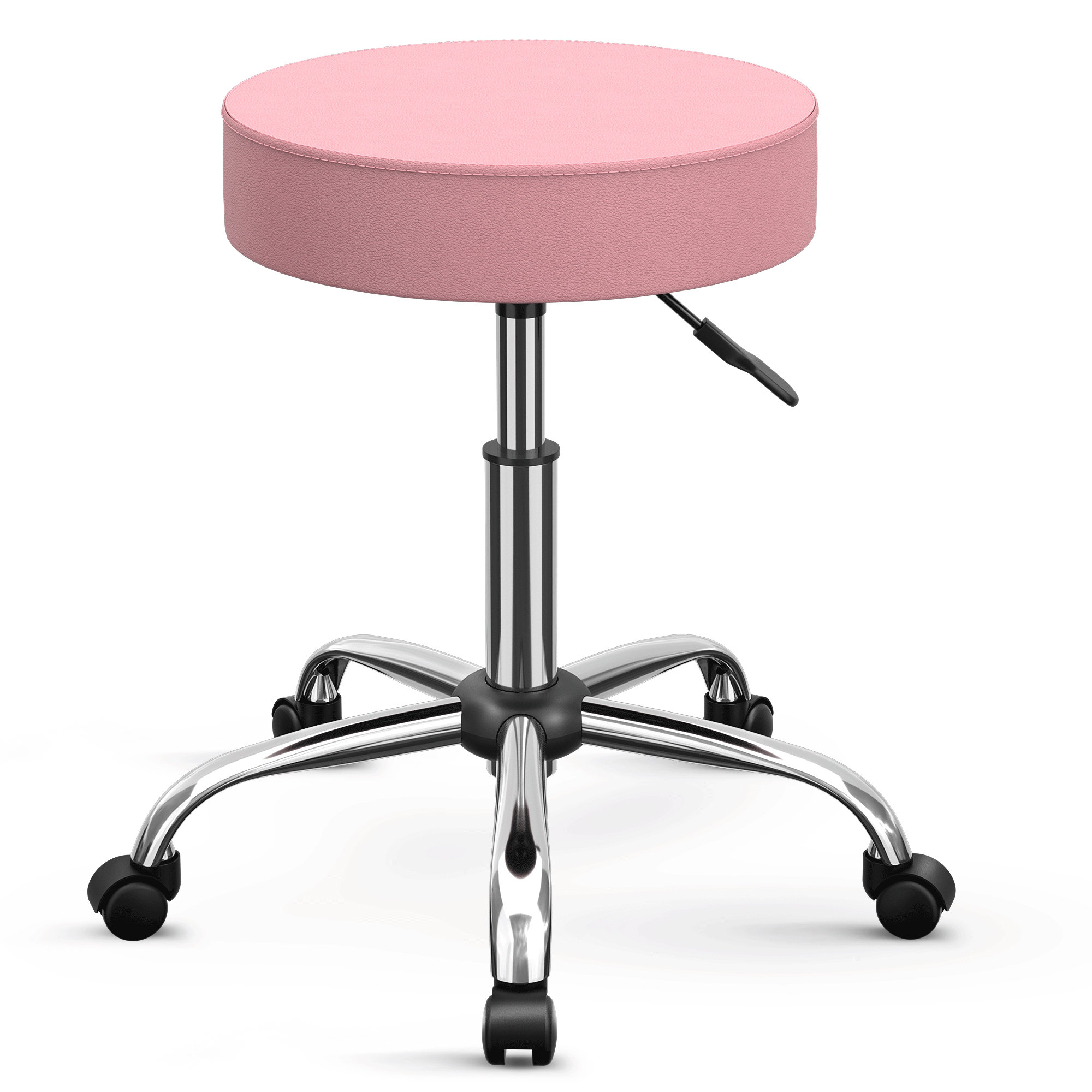Inbox Zero Round Rolling Stool Chair Spa Medical Salon Stools With ...