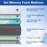 Alwyn Home 14 Inch Firm Mattress With Cover, Green Tea/Gel Memory Foam ...