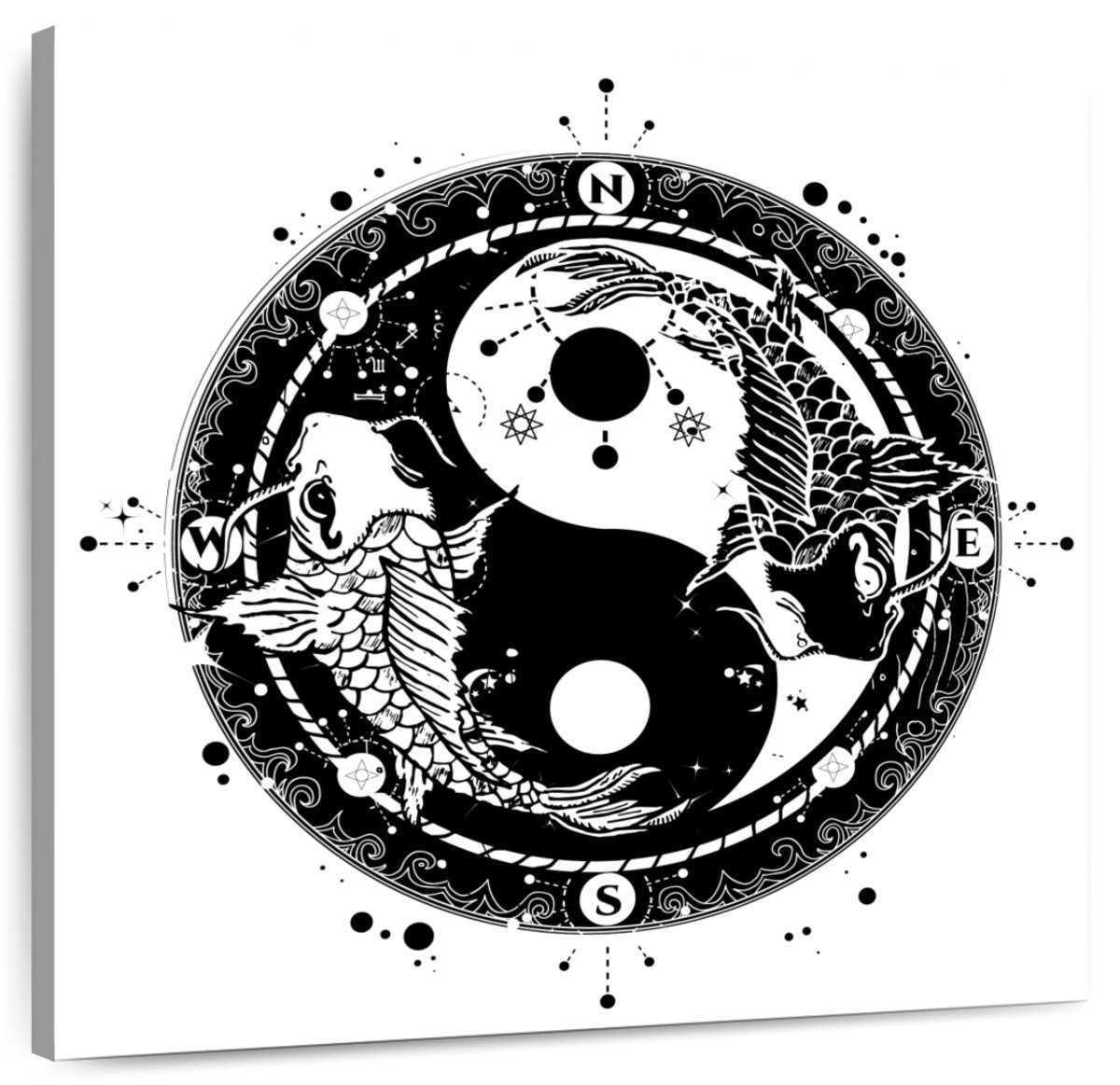 Ebern Designs Crowle Koi Fish Tattoo | Wayfair