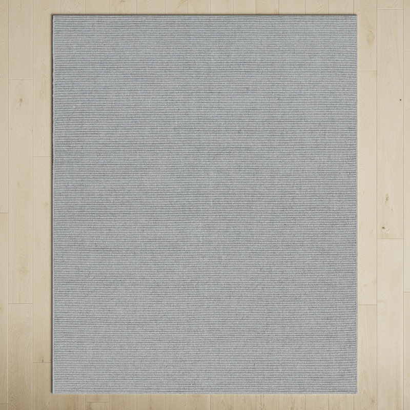 Striped Handmade Area Rug in Blue/Gray | Birch Lane