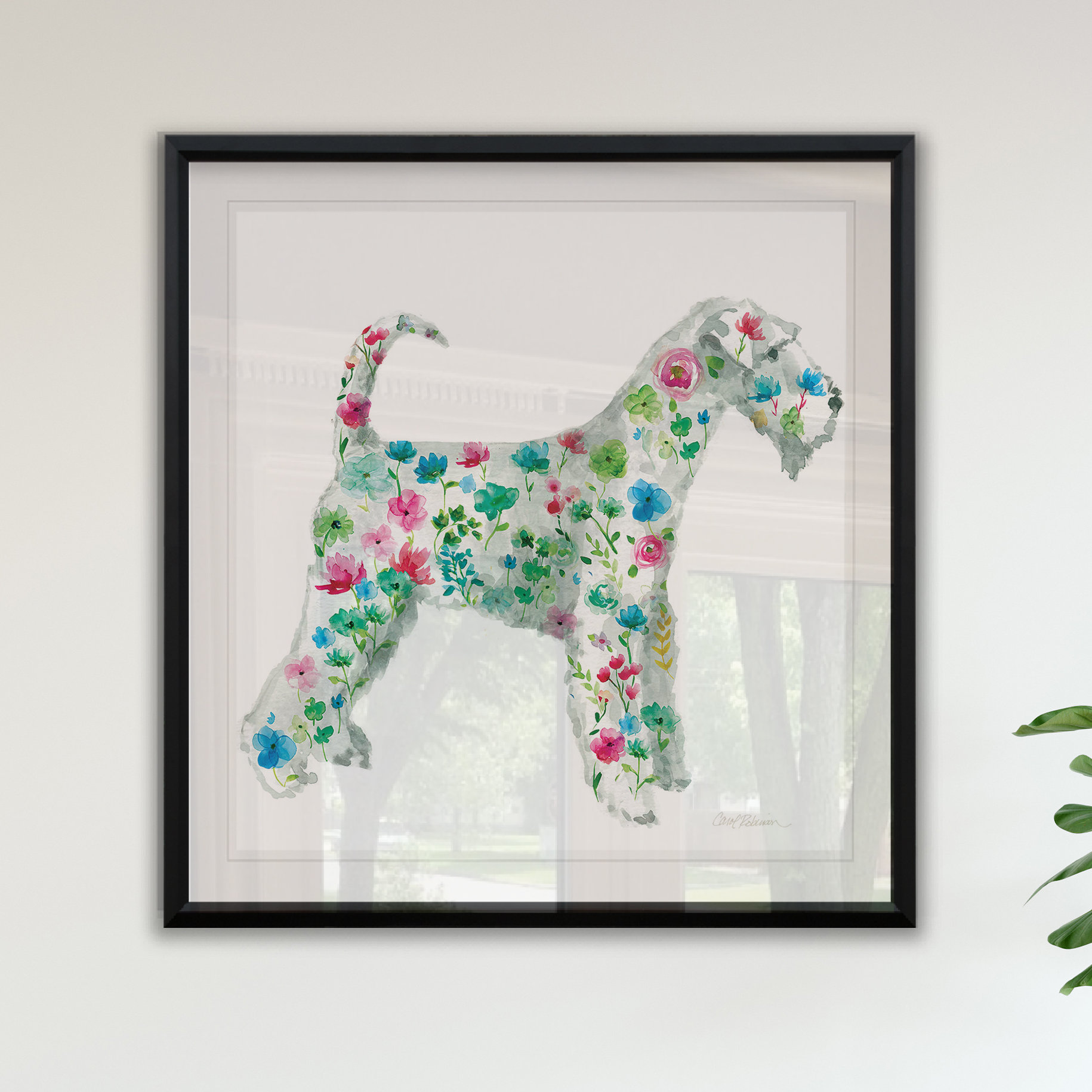 Winston Porter Tapestry Airedale - Picture Frame Print | Wayfair