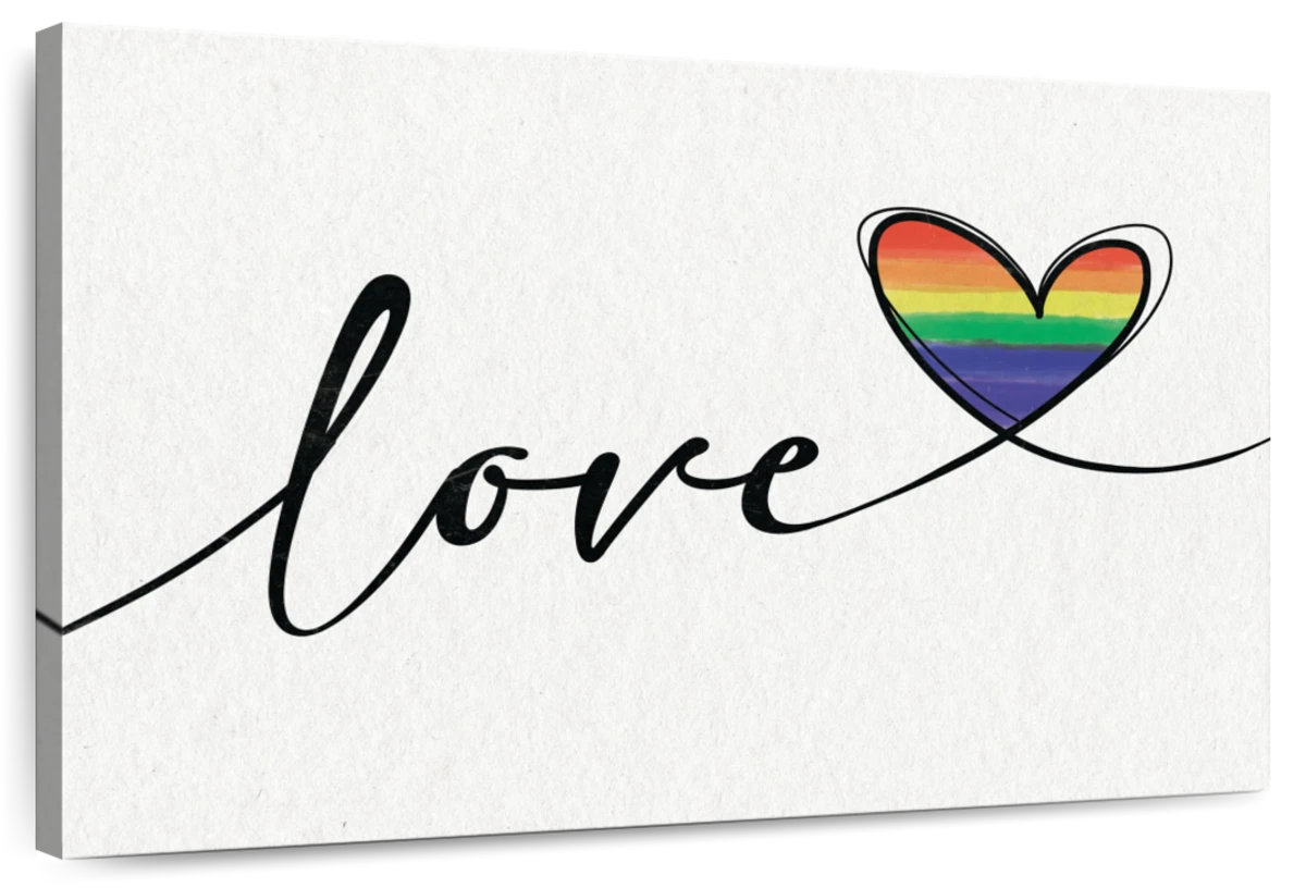 Ebern Designs Heart Love Wall Sign | Wayfair