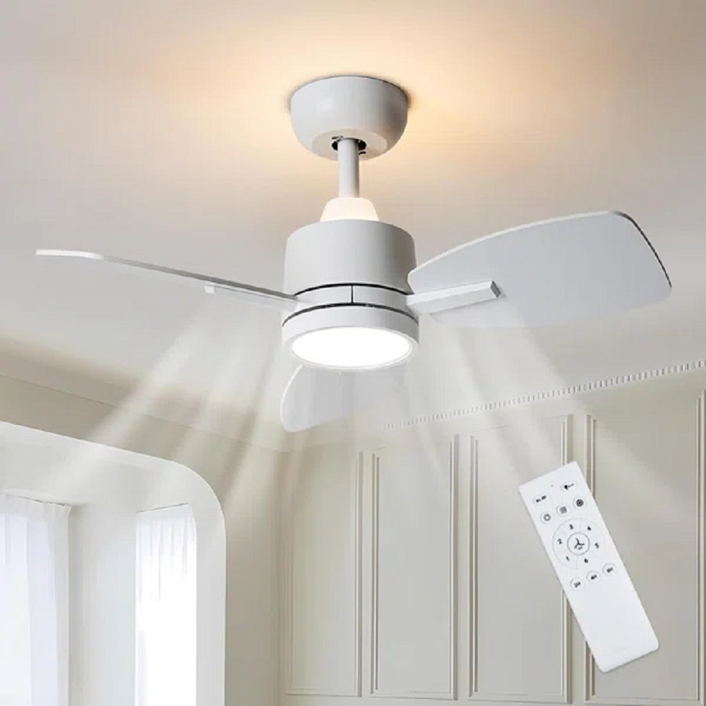 Wrought Studio Gupta 32'' Ceiling Fan with LED Lights & Reviews | Wayfair