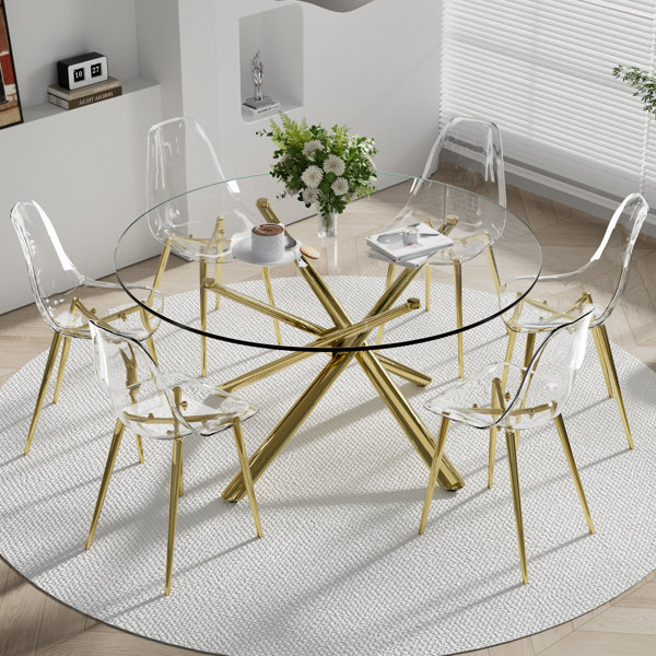 Ivy Bronx 7 - Piece Round Dining Set | Wayfair