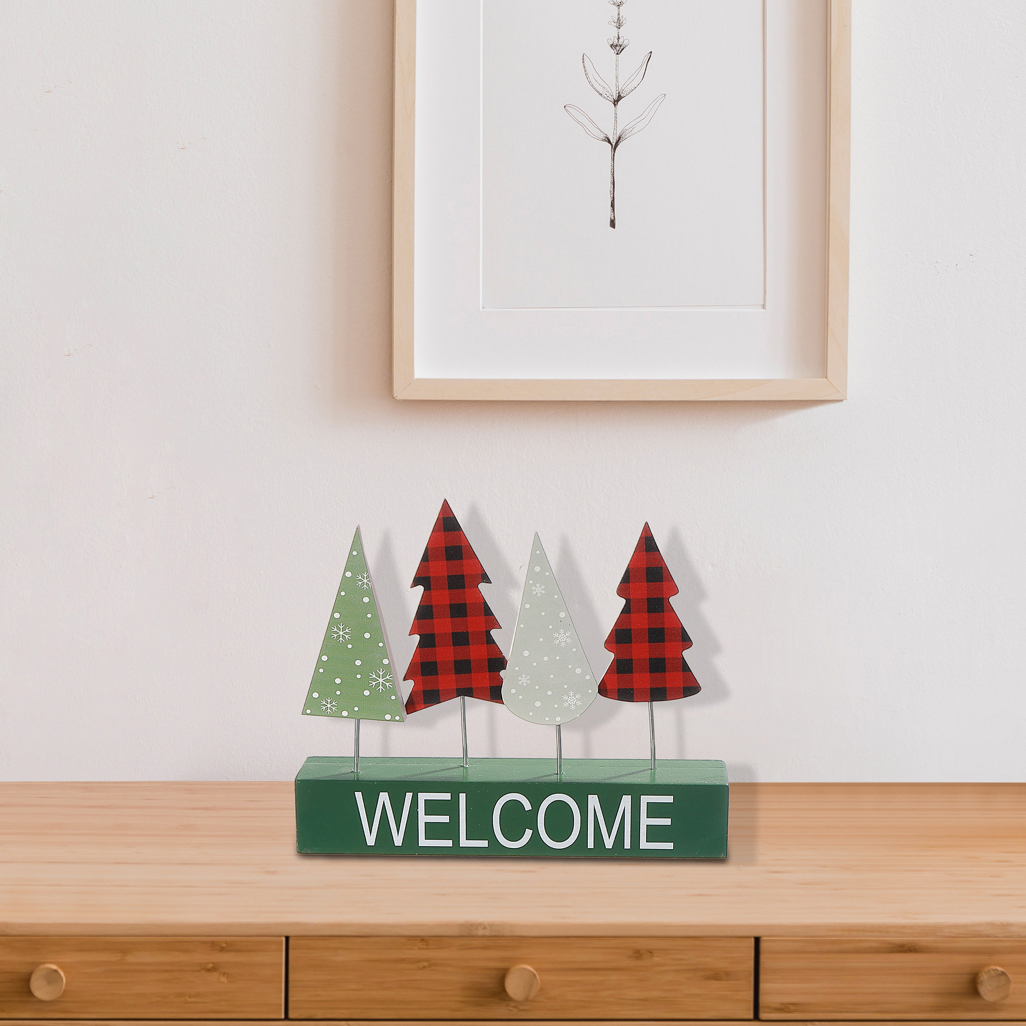 iH casadécor Table Top Trees With Stand Welcome | Wayfair