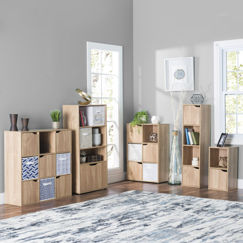 Ebern Designs Longridge Wood Storage 9 Cube Bookcase & Reviews | Wayfair