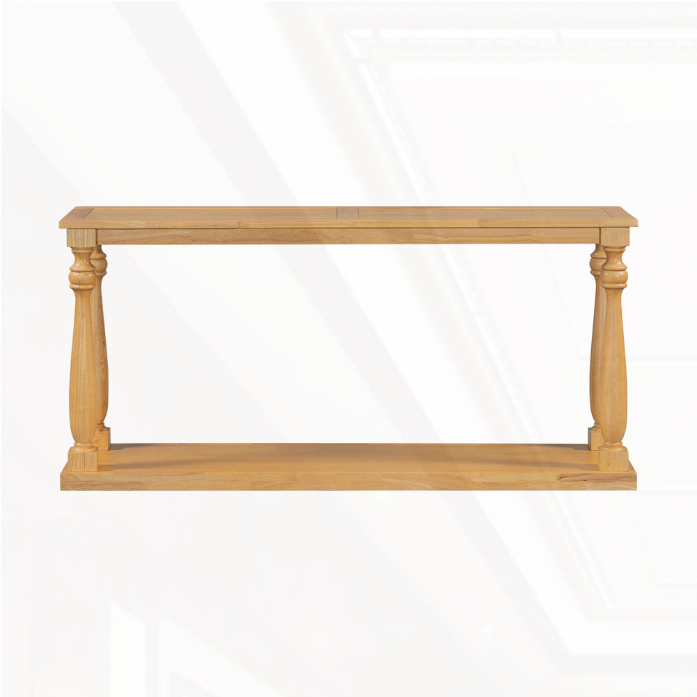 Ophelia & Co. Vintage Wood Grain Console Table | Wayfair