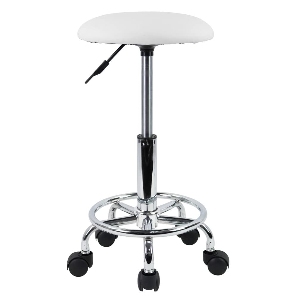 Ebern Designs Rolling Office Stool with Footrest | Wayfair