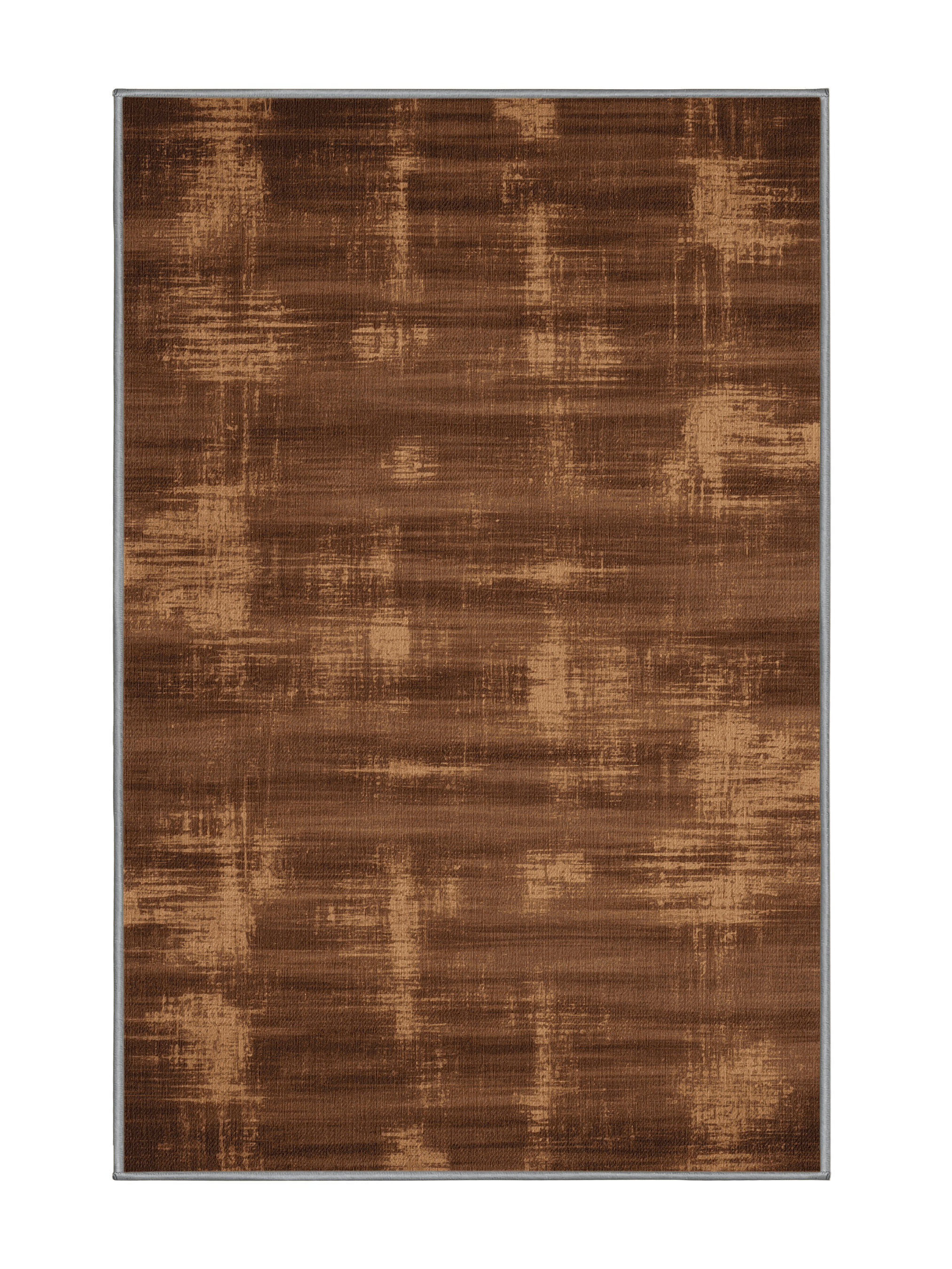 Hokku Designs Machine Washable Abstract Brown Area Rug | Wayfair