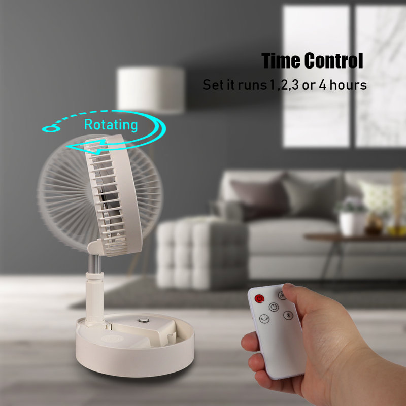 Kahoo Portable Standing Fan With Remote Controller, 8 Inch Usb Desk Fan ...