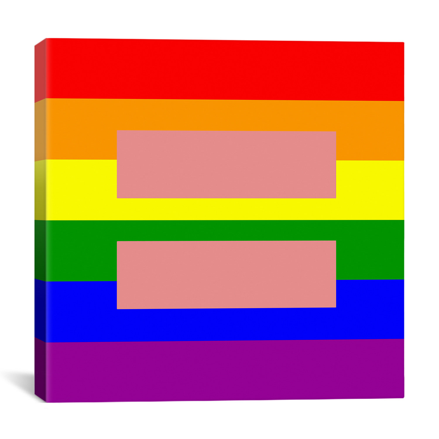 Winston Porter Equality Sign, Equal Rights Symbol with Rainbow Flag ...