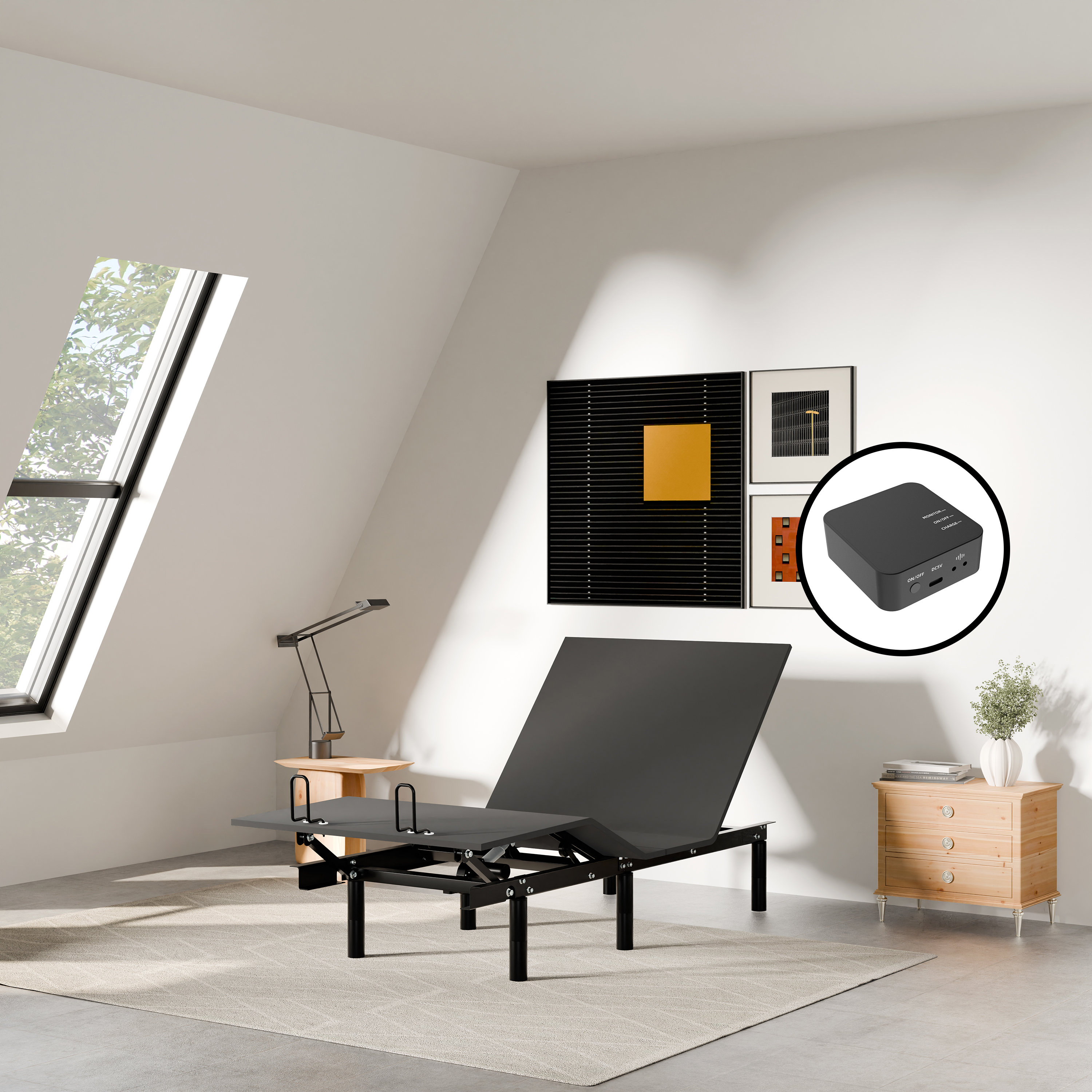 Alwyn Home Anti-Snoring Ergonomic Adjustable Electric Standard Bed ...