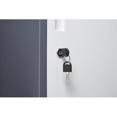 Steelcube Metal 2 - Tier 15'' Gym & Locker Room Locker with Built In ...