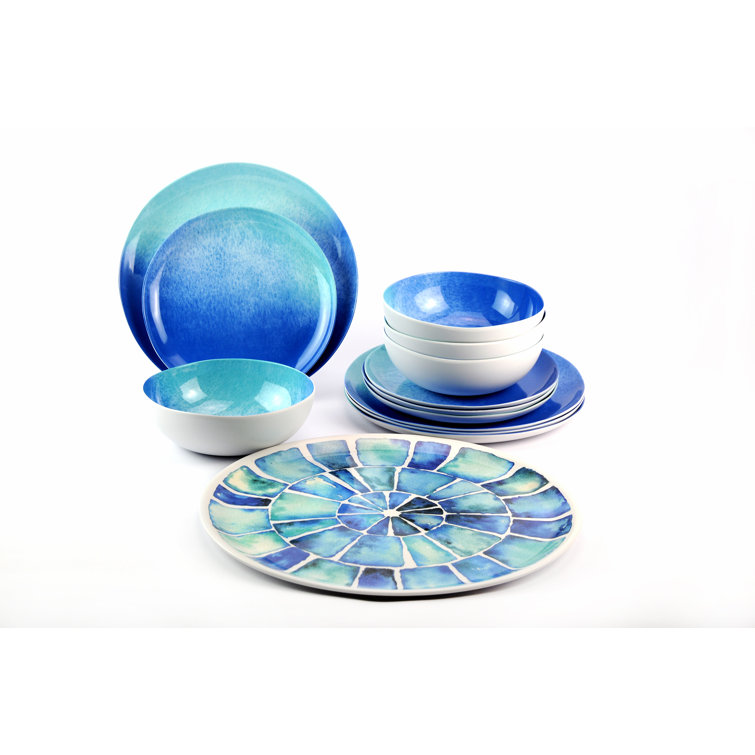 World Menagerie Maxville Melamine Dinnerware - Service for 4 | Wayfair ...