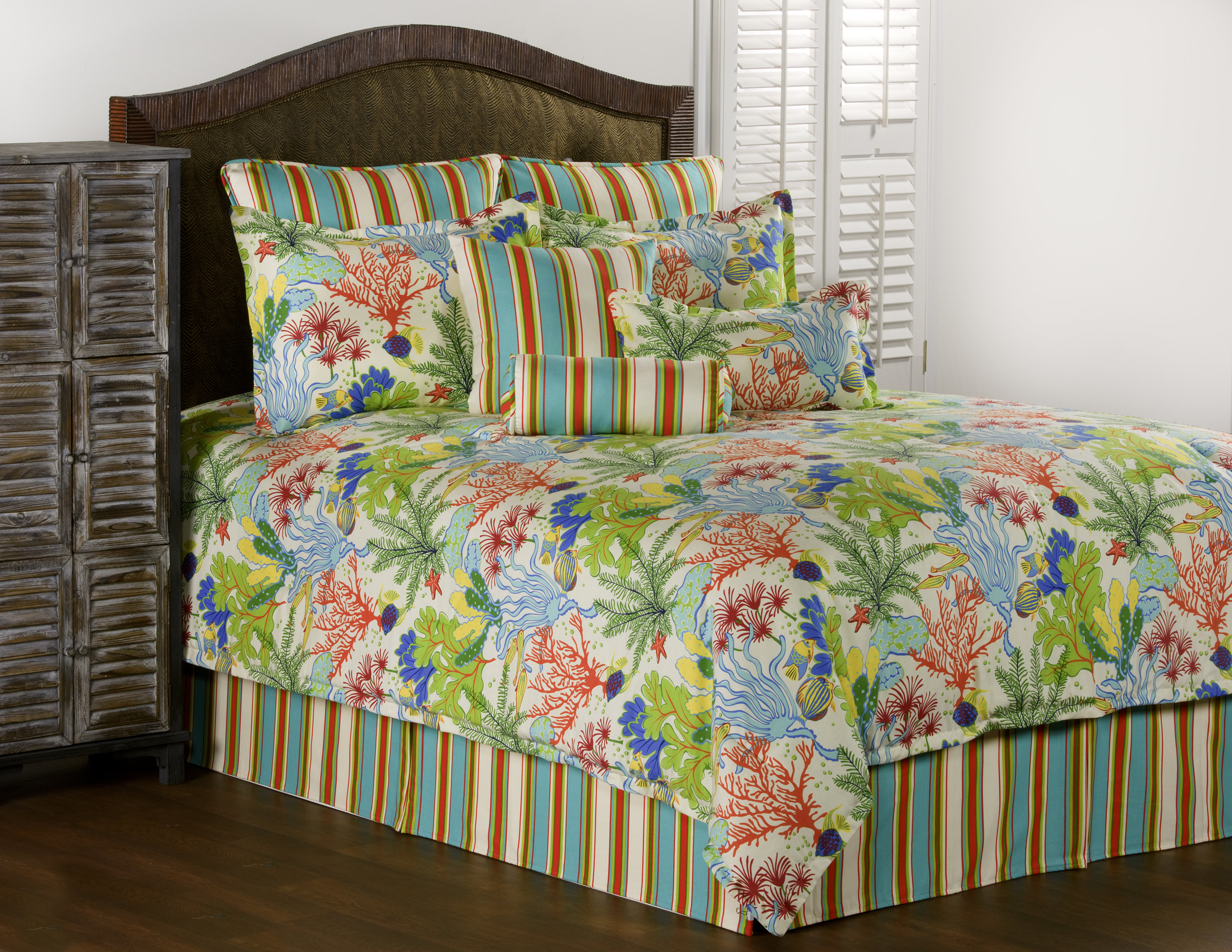Victor Mill Coral reef cotton 4 Piece Comforter Set | Wayfair