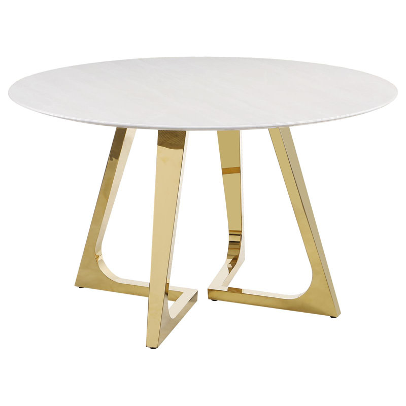 Everly Quinn Kamarea 51" Marble Dining Table | Wayfair