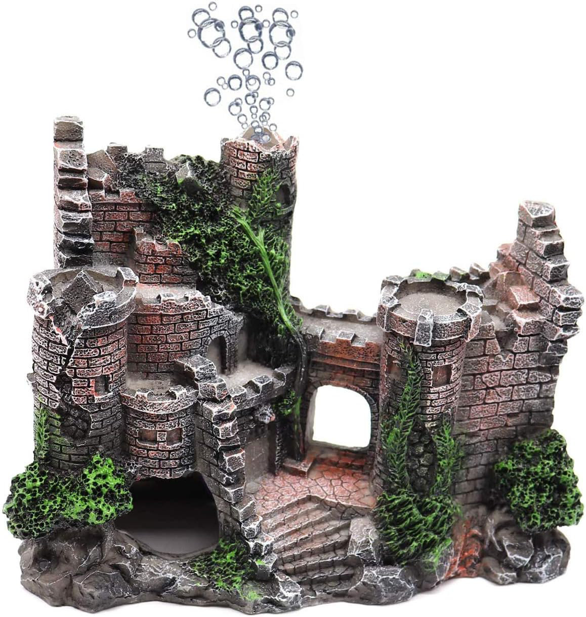 Bay Isle Home™ Aquarium Resin Castle Decoration, Castle Hideouts Stone ...