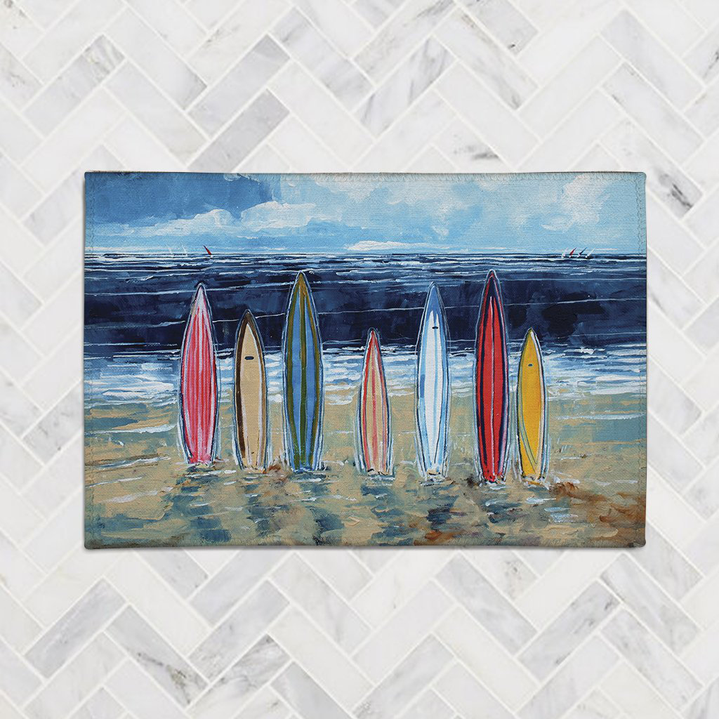 Laural Home Surfboards Surfboards Chenille Rug | Wayfair
