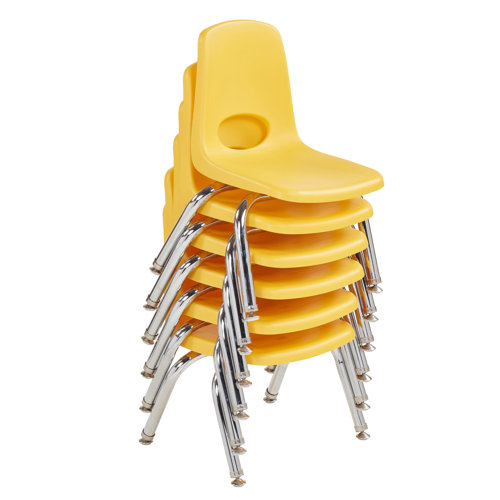 Factory Direct Partners Stacking Classroom Chair ( Set of 6 ) & Reviews ...