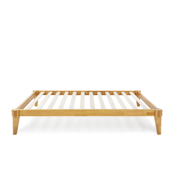 George Oliver Jamerian Solid Wood Platform Bed Frame Without Headboard ...