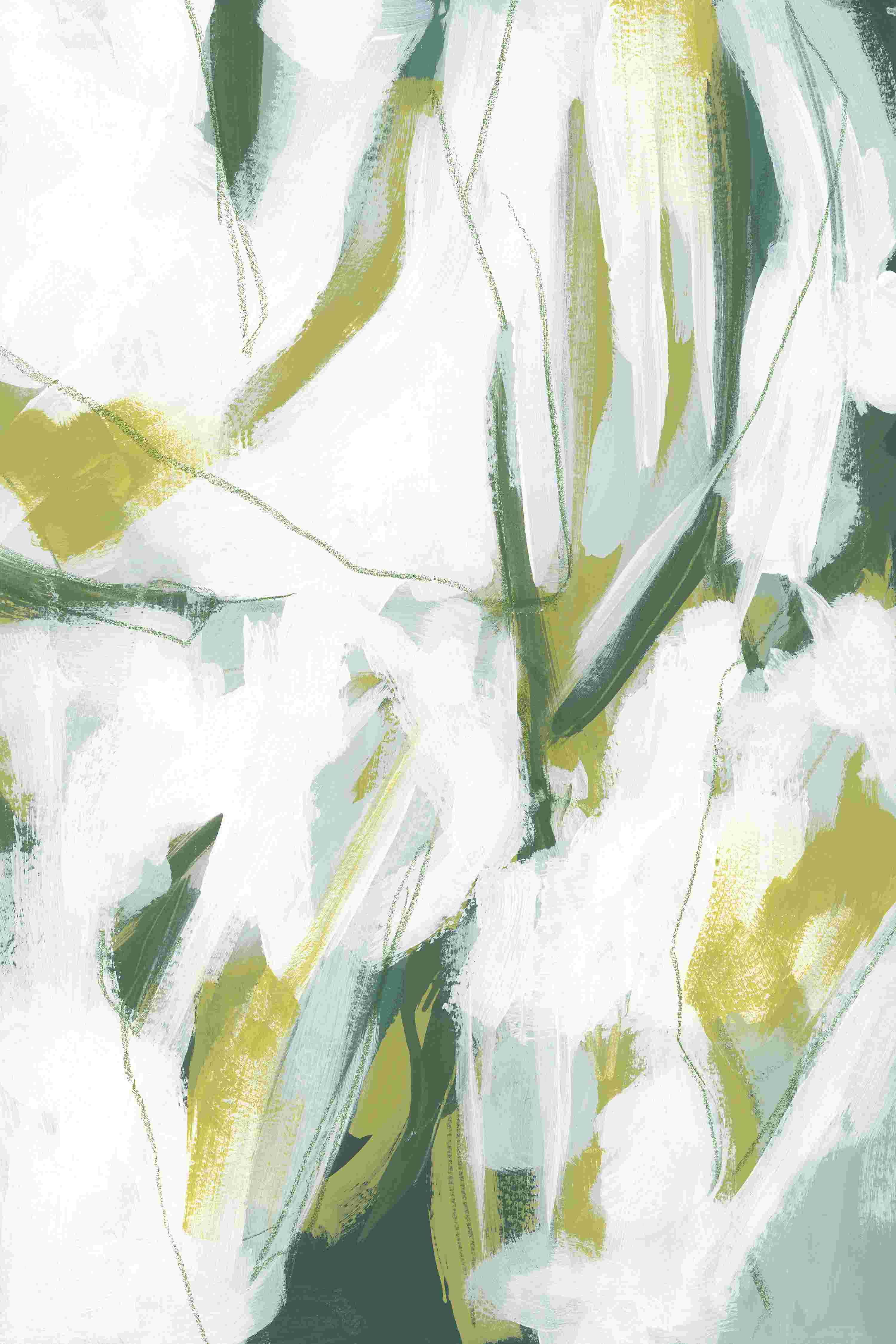 Orren Ellis Emerald Ice I - Wrapped Canvas Painting | Wayfair