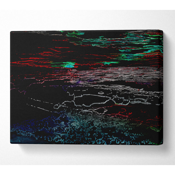 Metro Lane Abstract Neon Seascape - Wrapped Canvas Art Prints | Wayfair ...