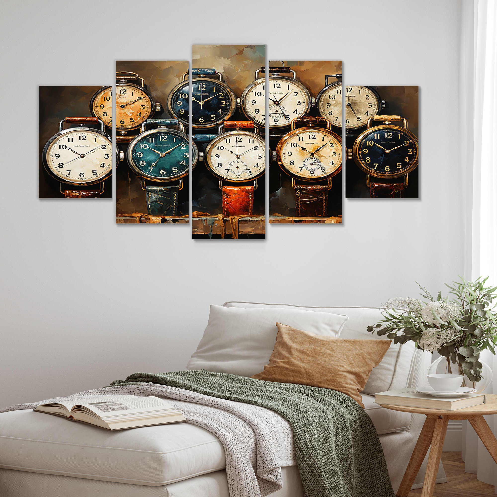 Red Barrel Studio® Vintage Watches Timekeeping II - Watches Multipanel ...