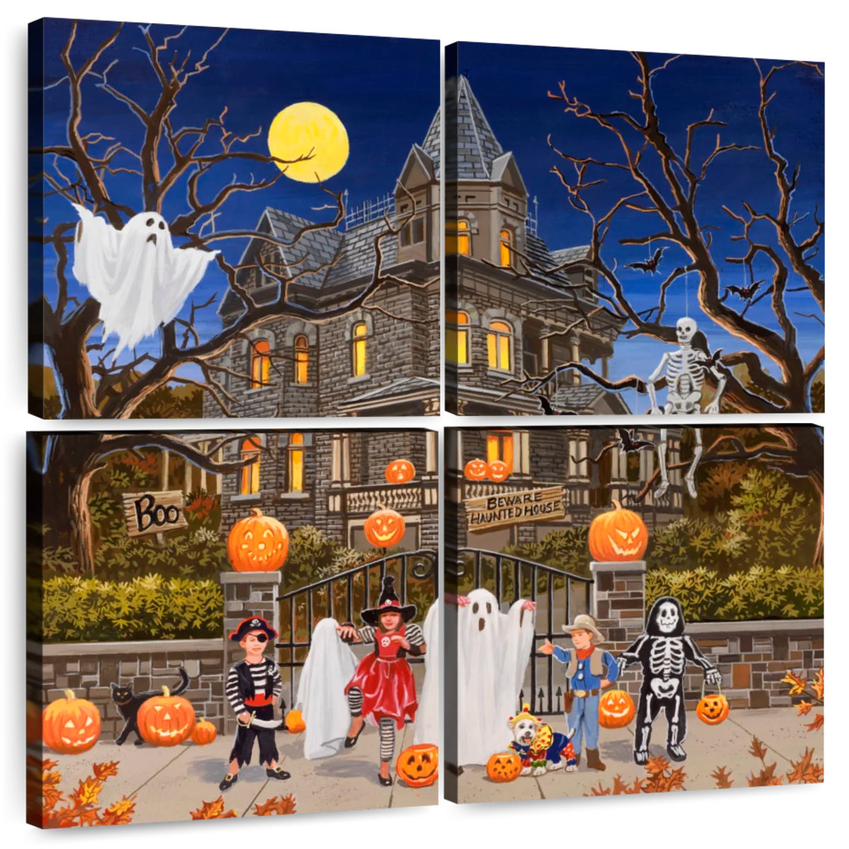 The Holiday Aisle® Lelend Beware Haunted House | Wayfair