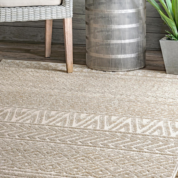 Foundry Select Spradling Geometric Indoor/Outdoor Rug & Reviews | Wayfair