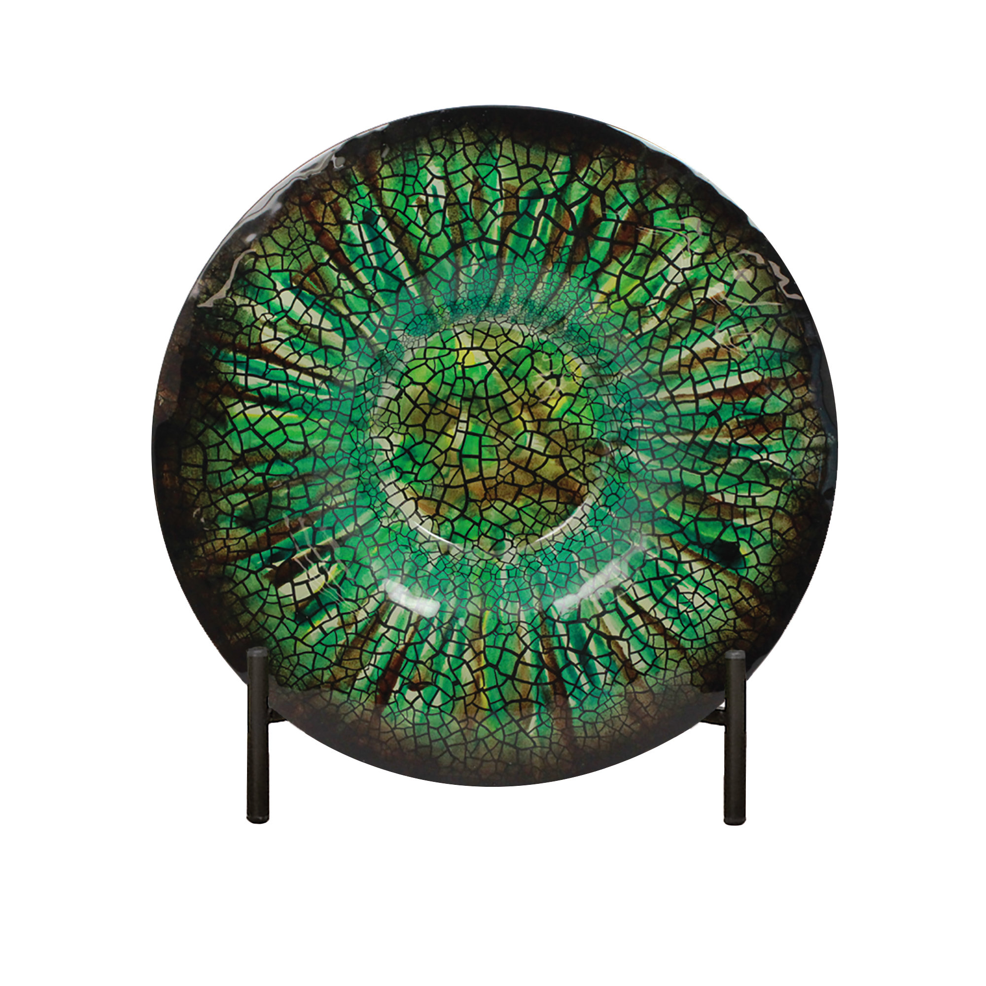 Dovecove Ulrike Glass Charger Decorative Plate & Reviews | Wayfair