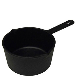 King Kooker 28 oz. Pre-Seasoned Cast Iron Pot with 2 Pour Spouts ...