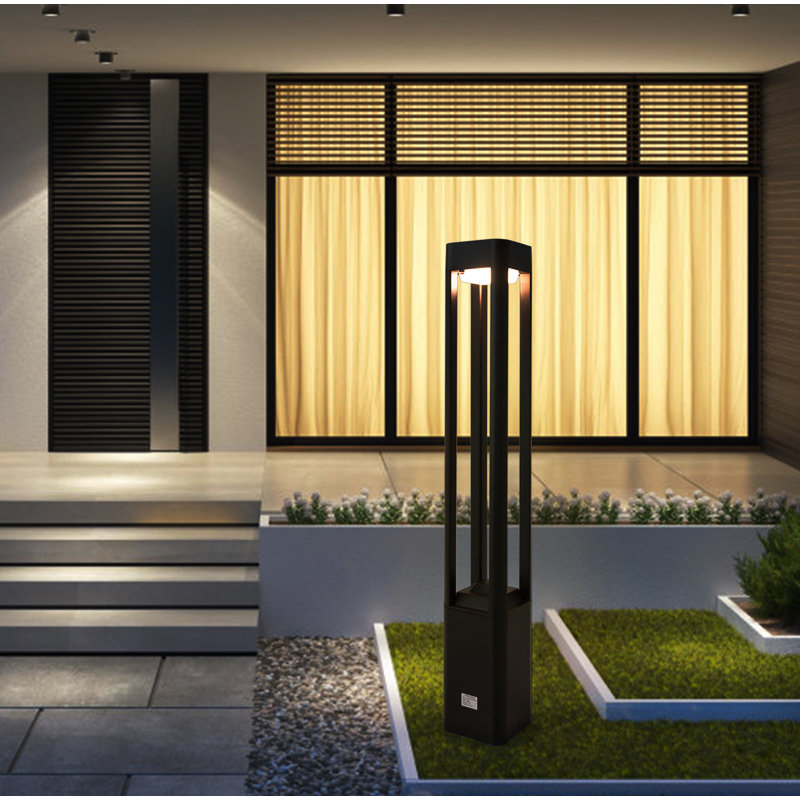 DALELEE Outdoor Waterproof Solar LED Bollard Light | Wayfair